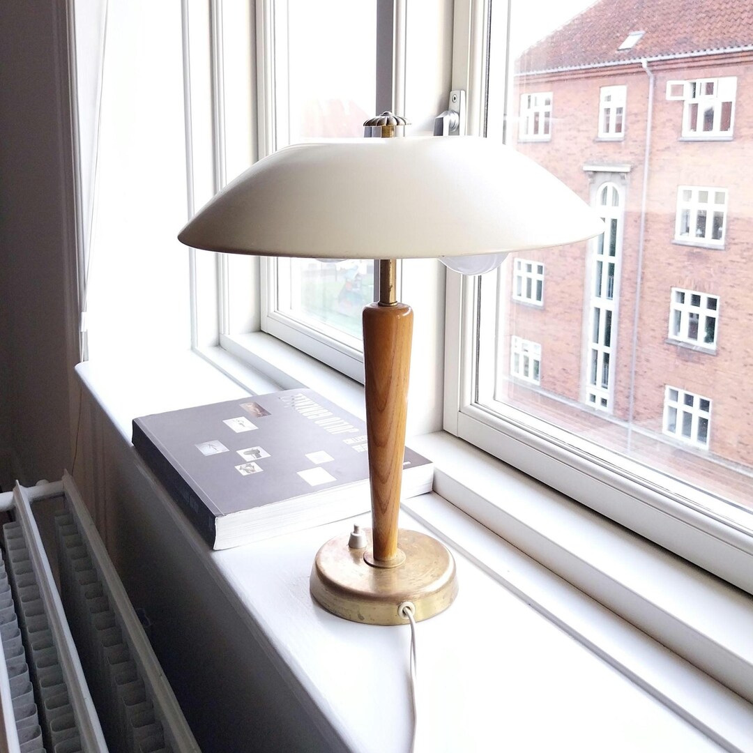 Bertil Brisborg 40s Table Lamp Brass Metal Desk Lamp Vintage Table Lamp ...