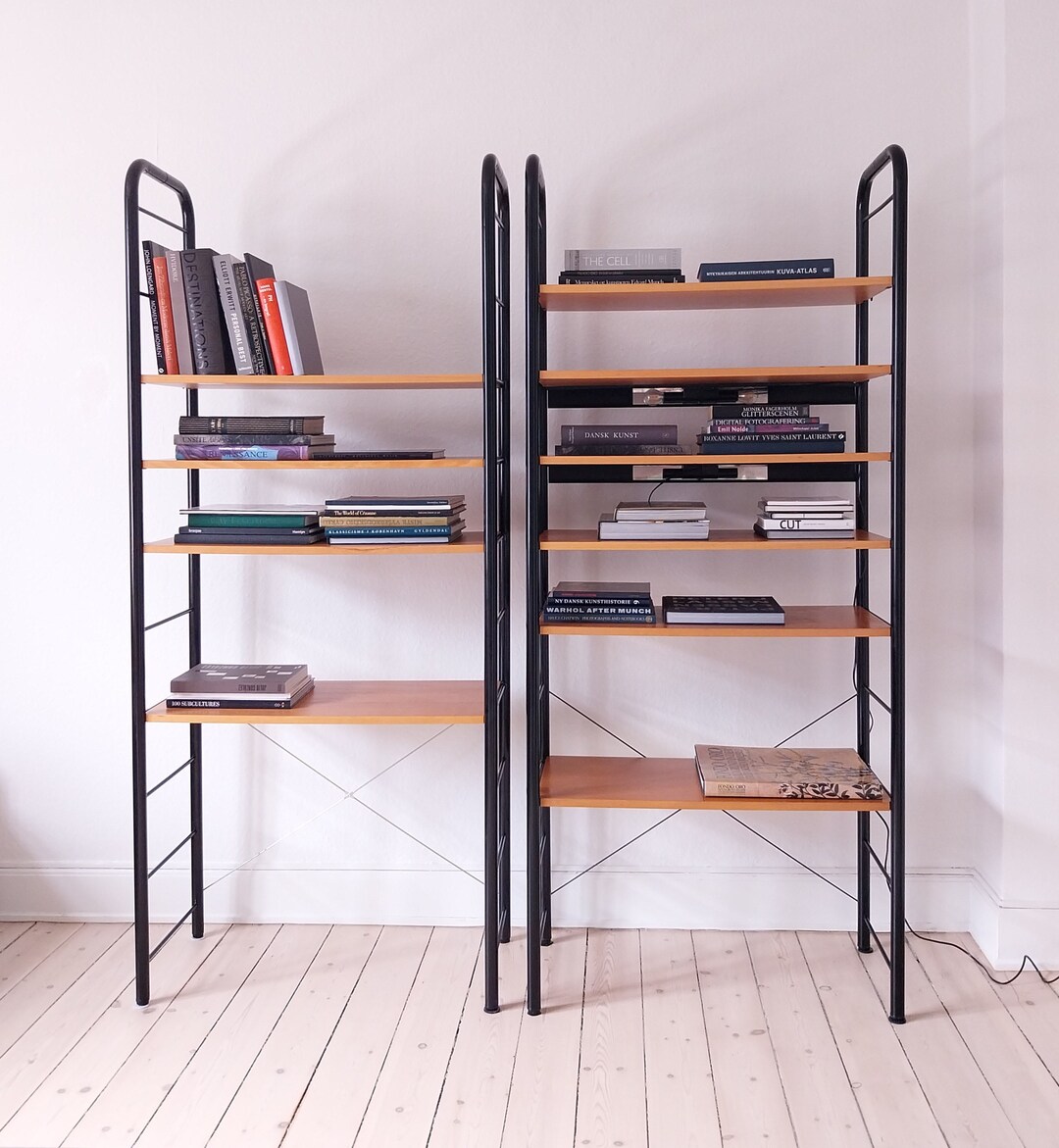 Vintage Ikea Shelving Unit, Modular Shelving System Black, Vintage ...