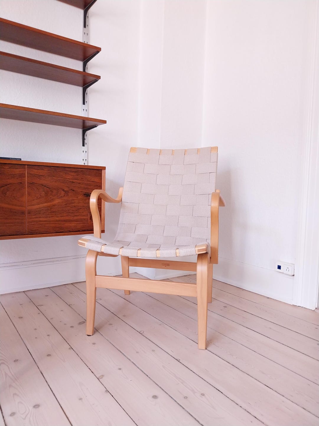 Bruno Mathsson Scandinavian Lounge Chair Wooden, Midcentury Bentwood ...