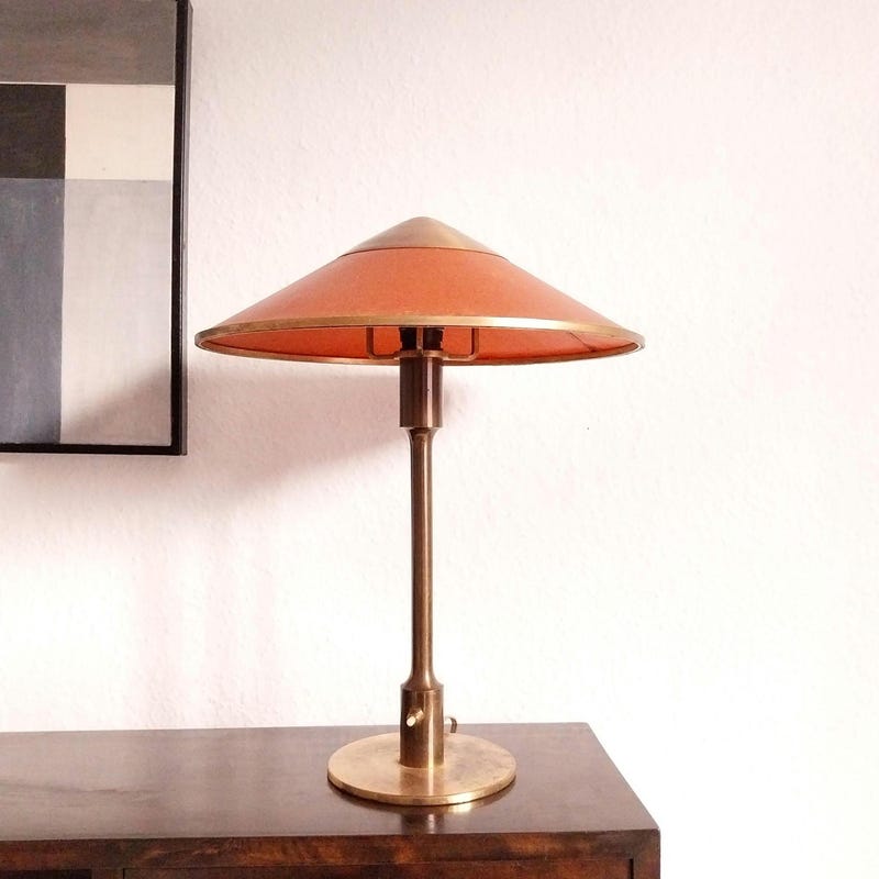 Bronze Danish Table Lamp - Etsy