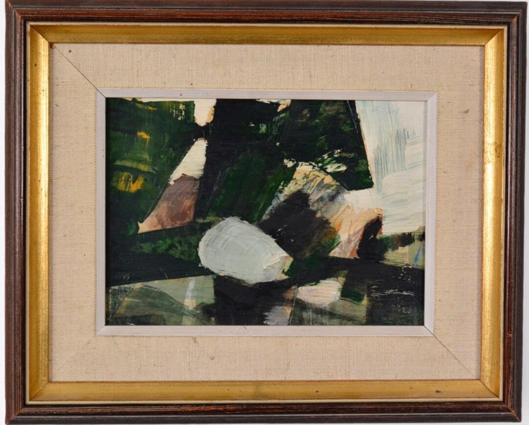Cubist Oil Painting, Original Mid Century Painting, Cumism Painting ...
