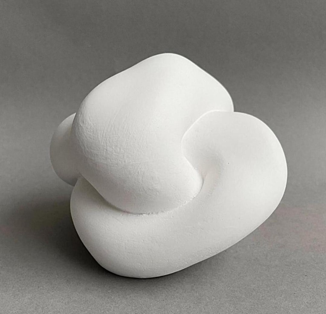 Knot Sculpture in Off-white — Modern Minimalist Decor for Living and ...