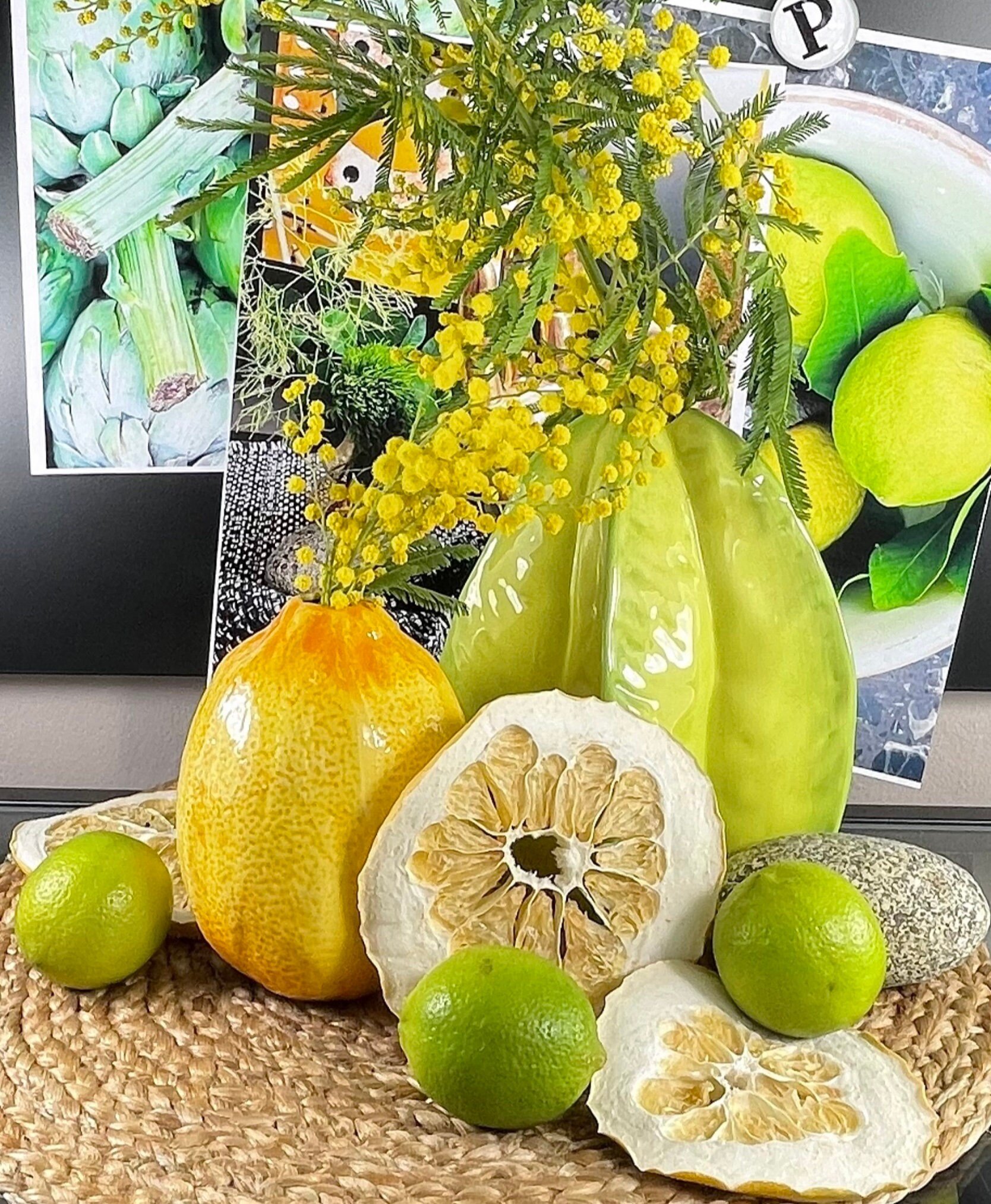 Vase Limone Zitronenvase Vase in Form einer Zitrone aus - Etsy.de