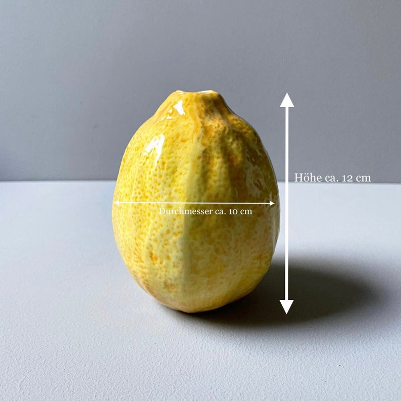 Vase Limone Zitronenvase Vase in Form einer Zitrone aus - Etsy.de