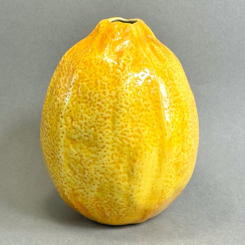 Vase Limone Zitronenvase Vase in Form einer Zitrone aus - Etsy.de