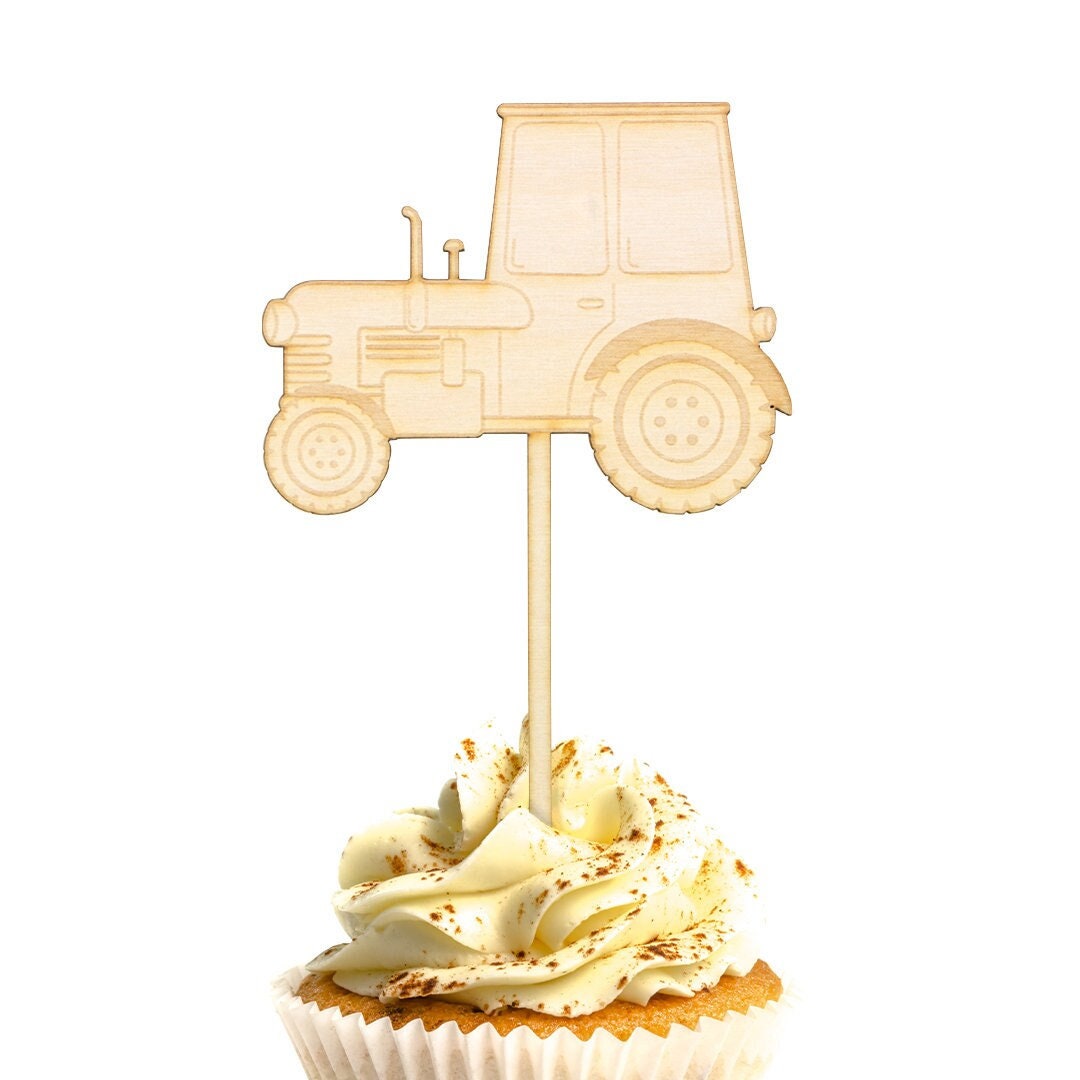 Cake Topper Holz Traktor - Etsy