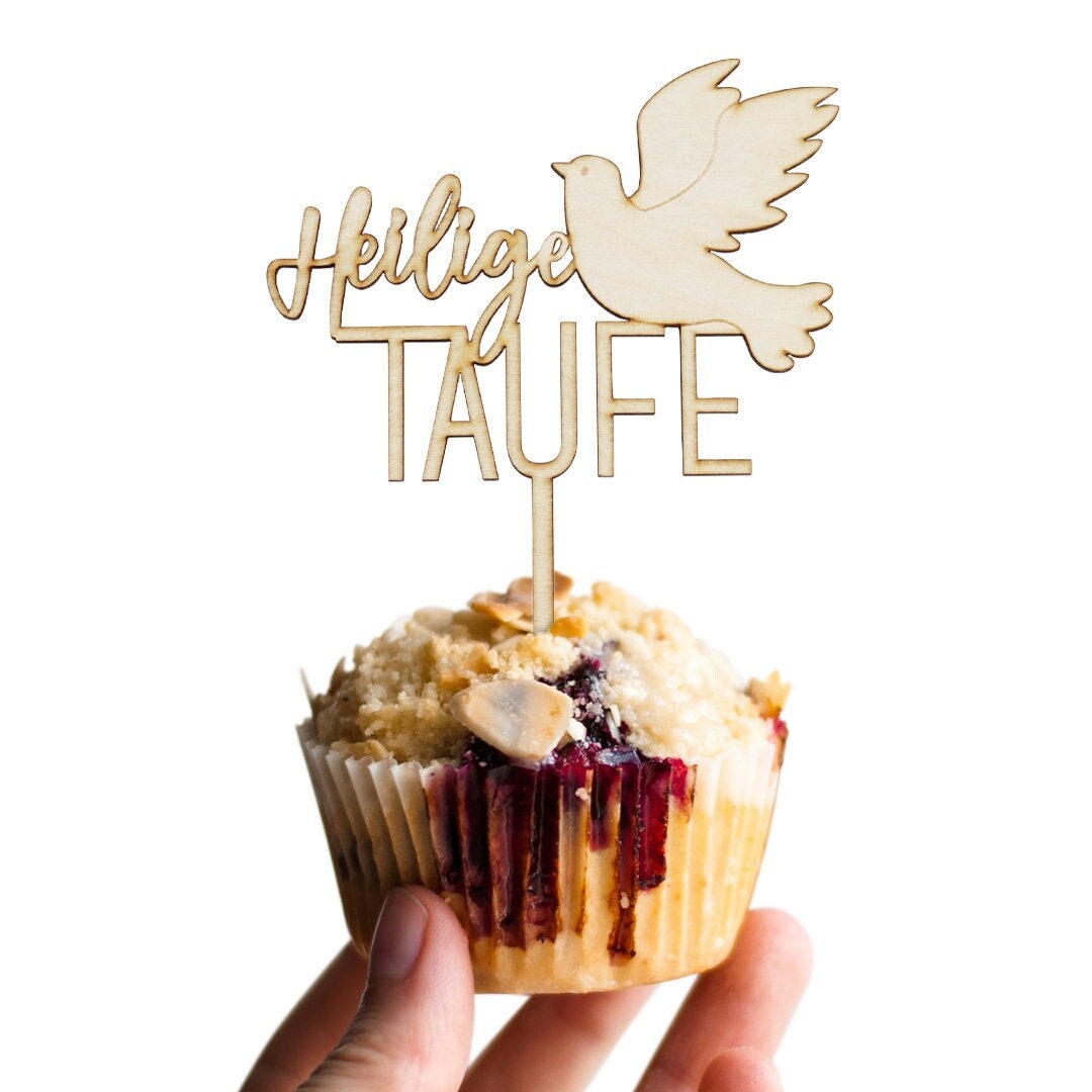 Cake Topper Holz Heilige Taufe Taube - Etsy