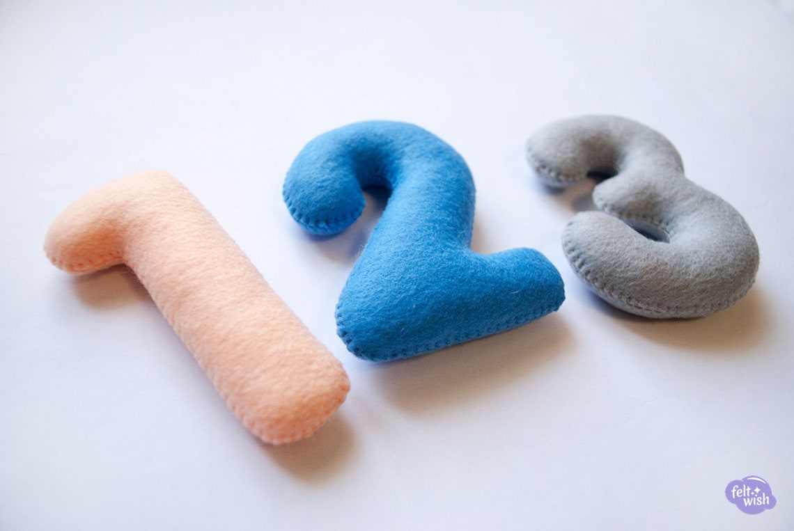 Felt Numbers / Handmade Numbers / Numbers of Felt / ABC for - Etsy
