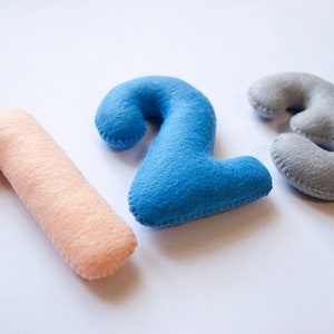 Felt Numbers / Handmade Numbers / Numbers of Felt / ABC for Kids ...