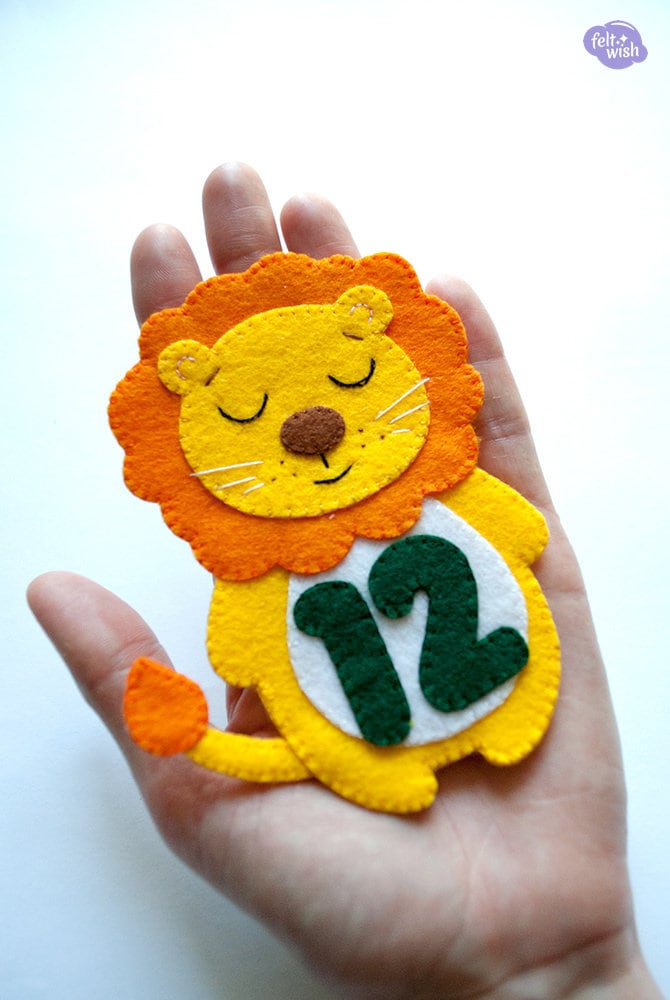 Felt Numbers / Animal Numbers / Animals / Pets / Numbers of - Etsy