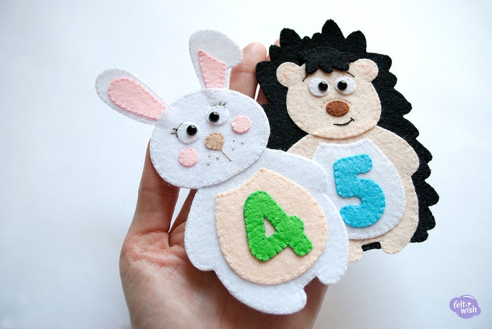 Felt Numbers / Animal Numbers / Animals / Pets / Numbers of - Etsy