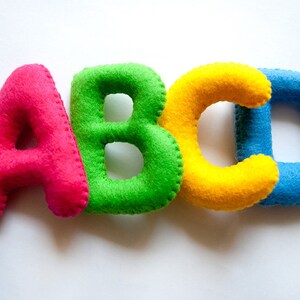 Felt Alphabet / Felt Letters / Felt Alphabet Letters / Educational Toys ...