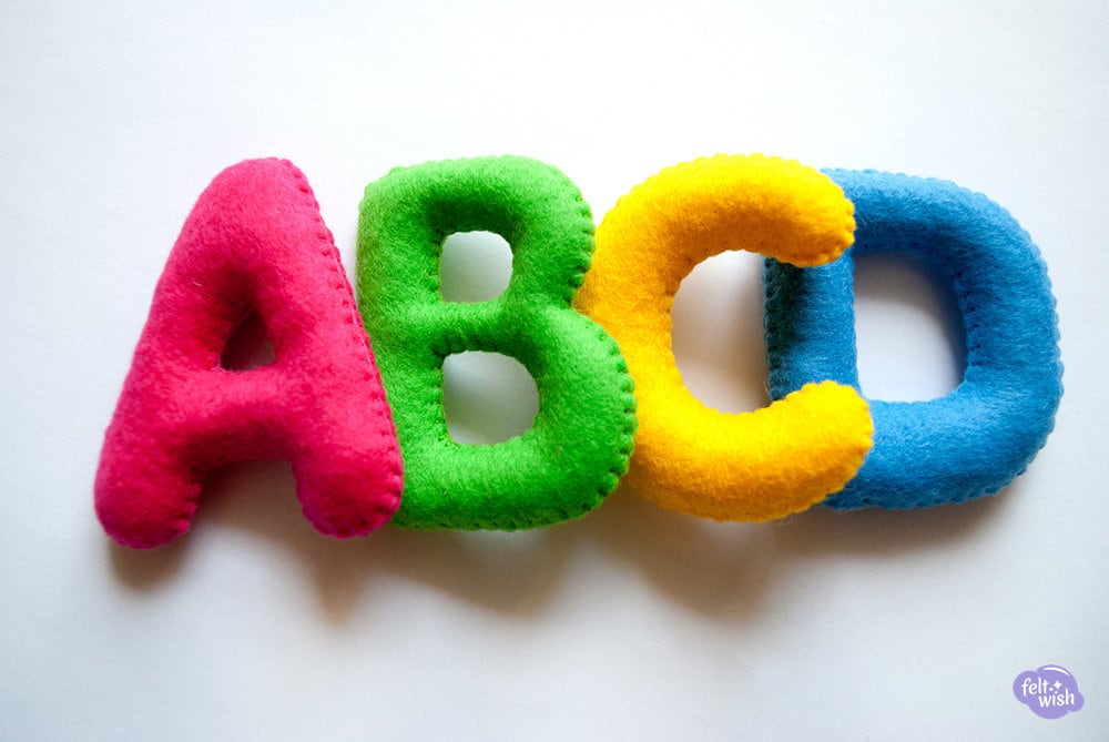 Felt Alphabet / Felt Letters / Felt Alphabet Letters / Educational Toys ...
