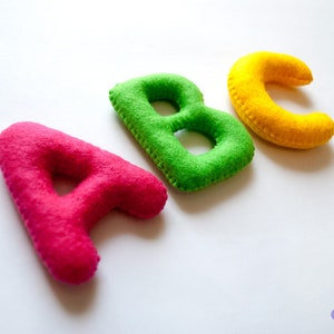 Felt Alphabet / Felt Letters / Felt Alphabet Letters / Educational Toys ...