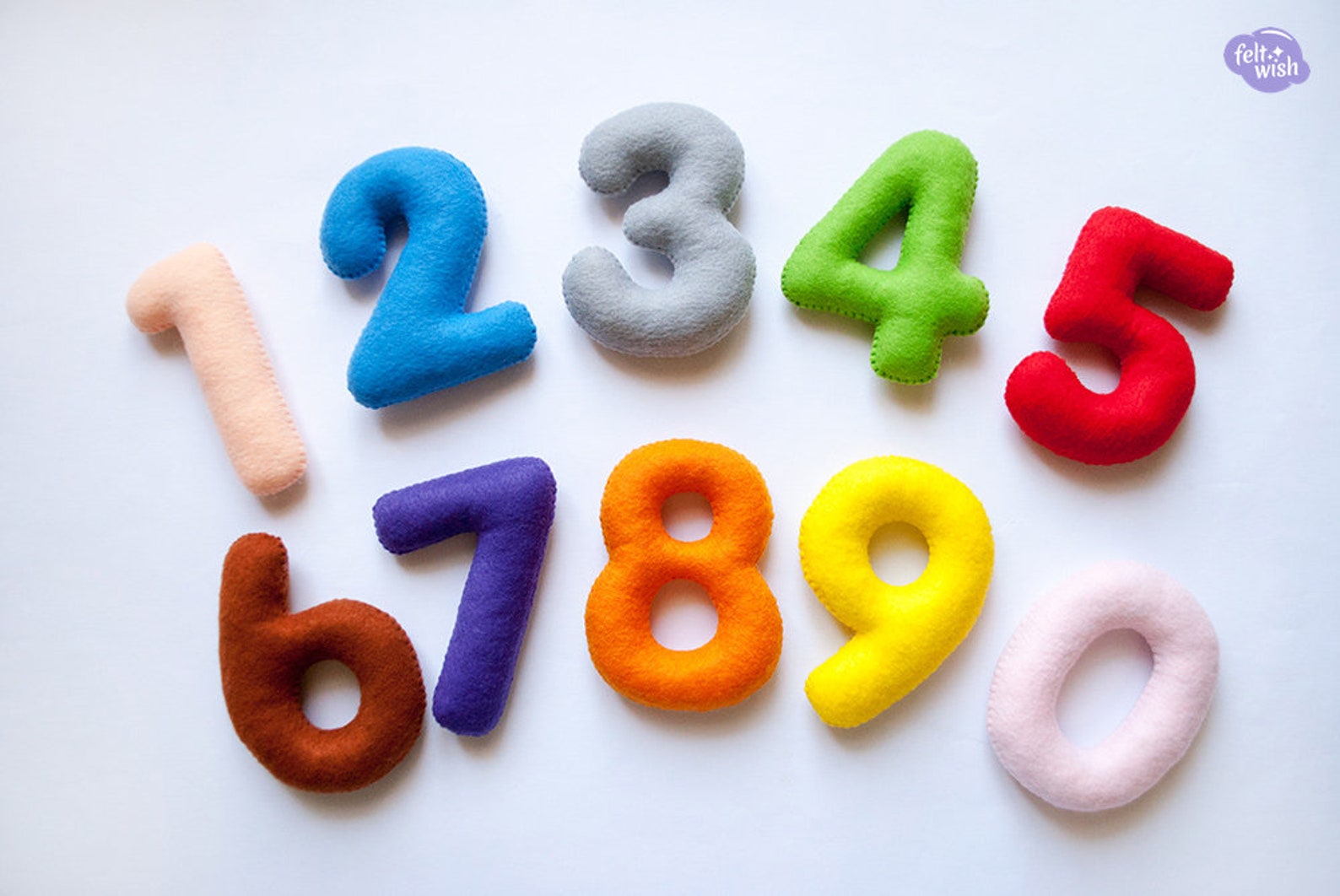 Felt Numbers / Handmade Numbers / Numbers of Felt / ABC for Kids ...