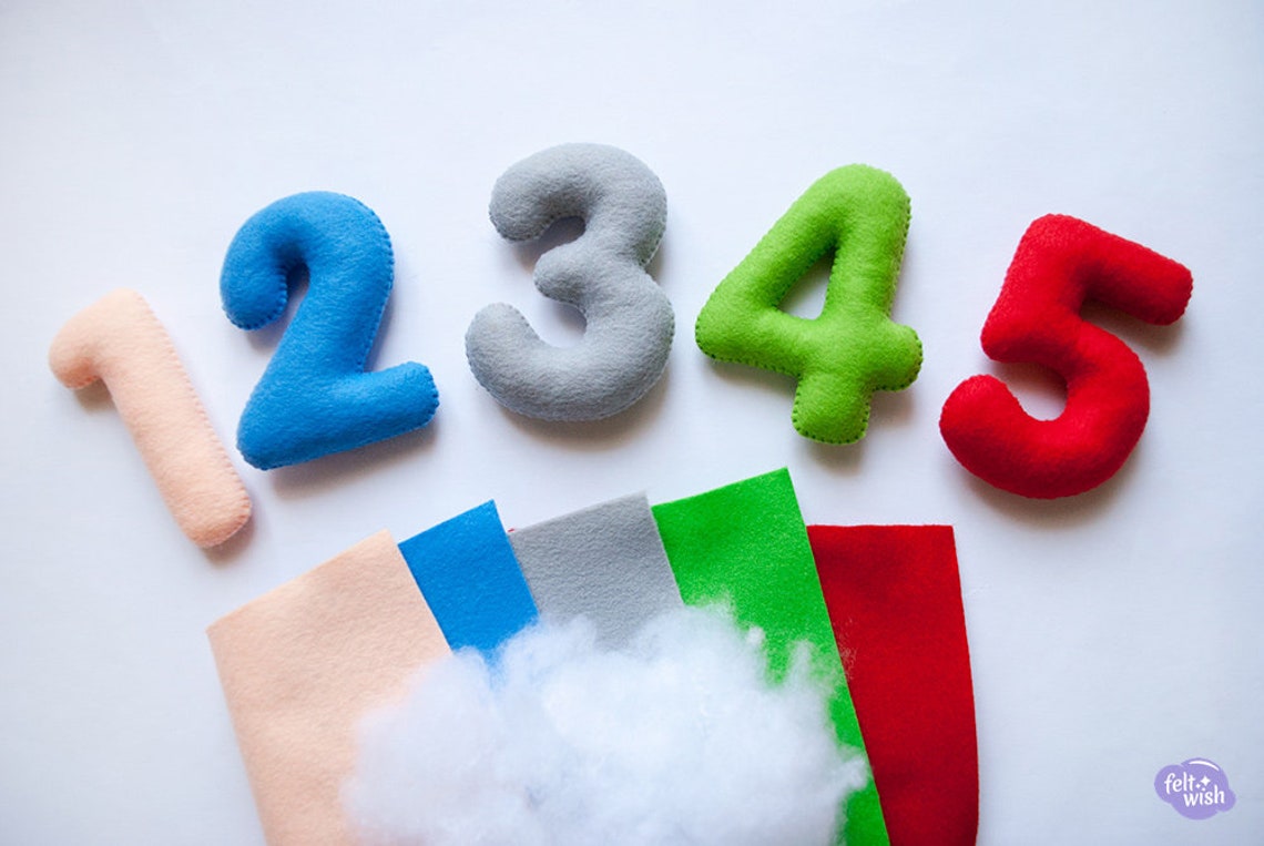 Felt Numbers / Handmade Numbers / Numbers of Felt / ABC for - Etsy
