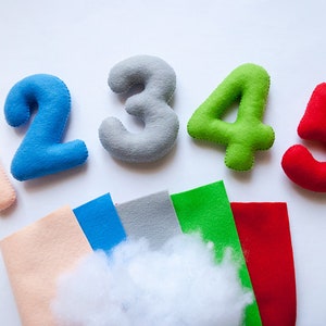 Felt Numbers / Handmade Numbers / Numbers of Felt / ABC for Kids ...
