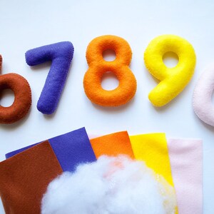 Felt Numbers / Handmade Numbers / Numbers of Felt / ABC for Kids ...