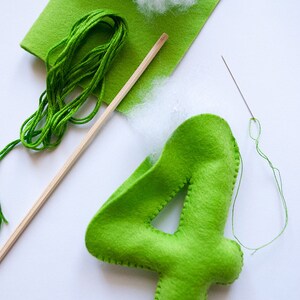 Felt Numbers / Handmade Numbers / Numbers of Felt / ABC for Kids ...