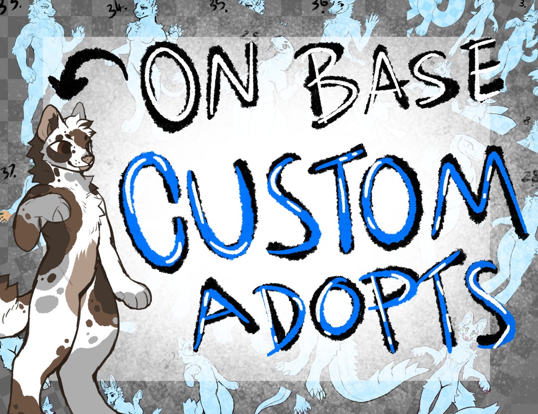 DIGITAL Custom Furry Adopt Commission on Base Anthro Adopts Commissions ...