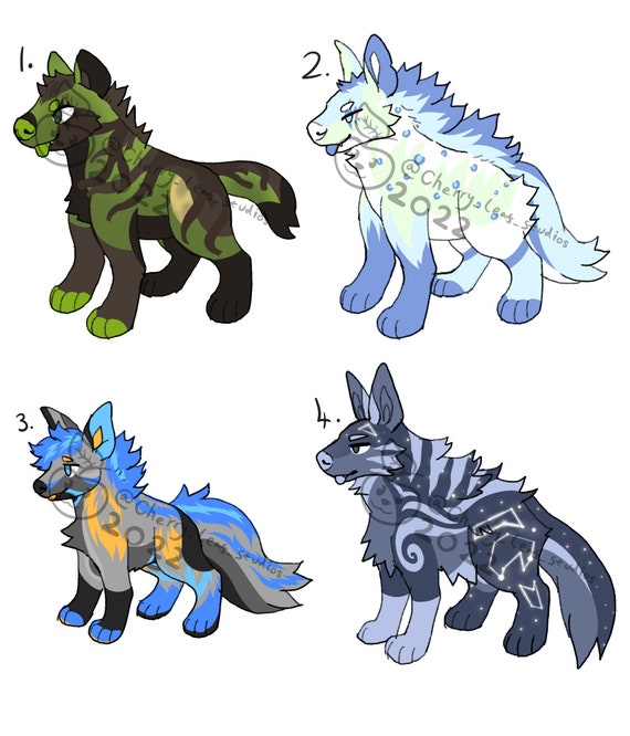 Digital Fursona Character Adopts! Art & Collectibles Drawing ...