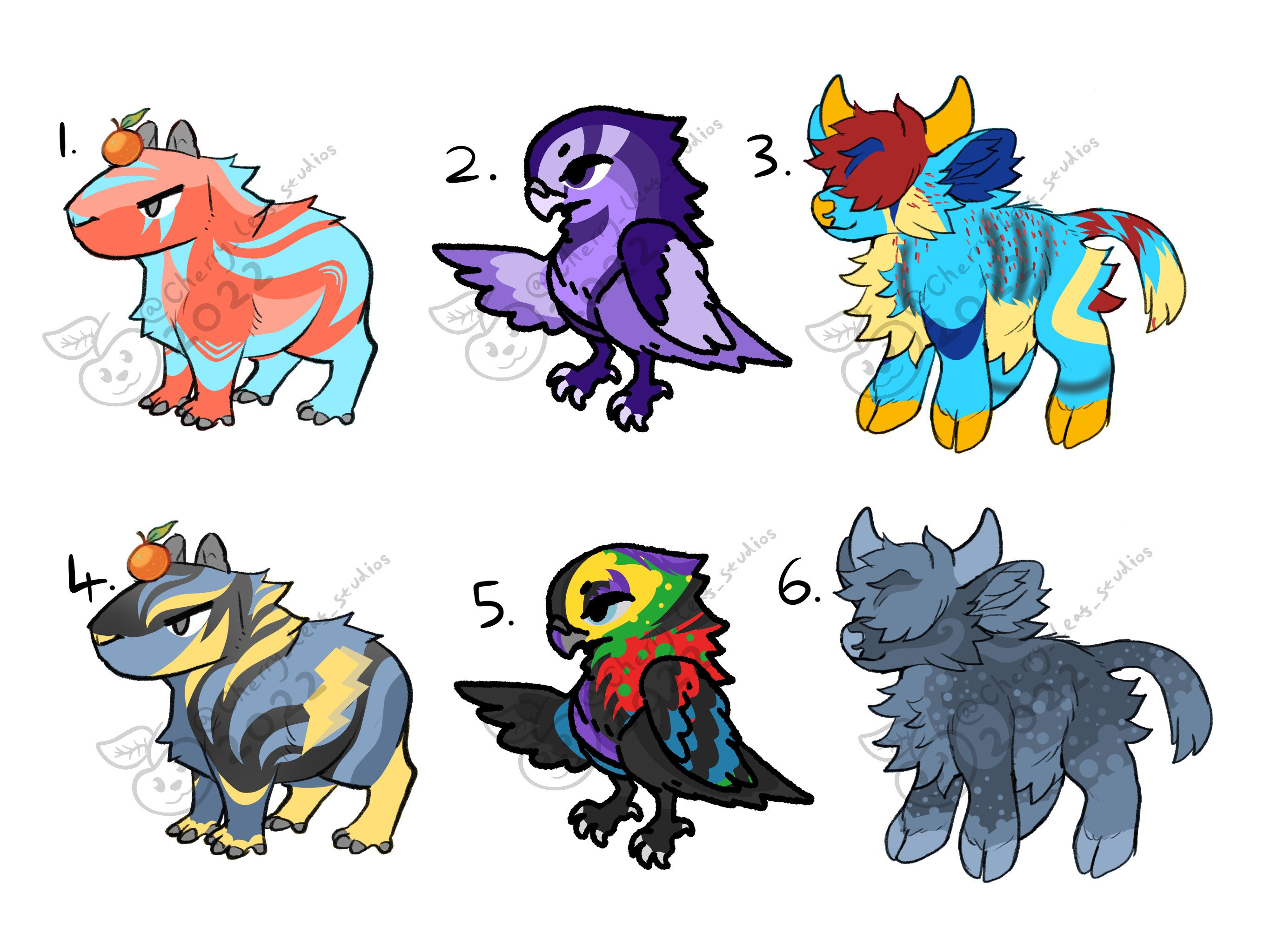 Digital Fursona Character Adopts! Art & Collectibles Drawing ...