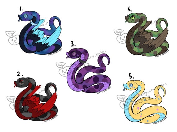 furry snake adoptable fursona Art & Collectibles Drawing & Illustration ...