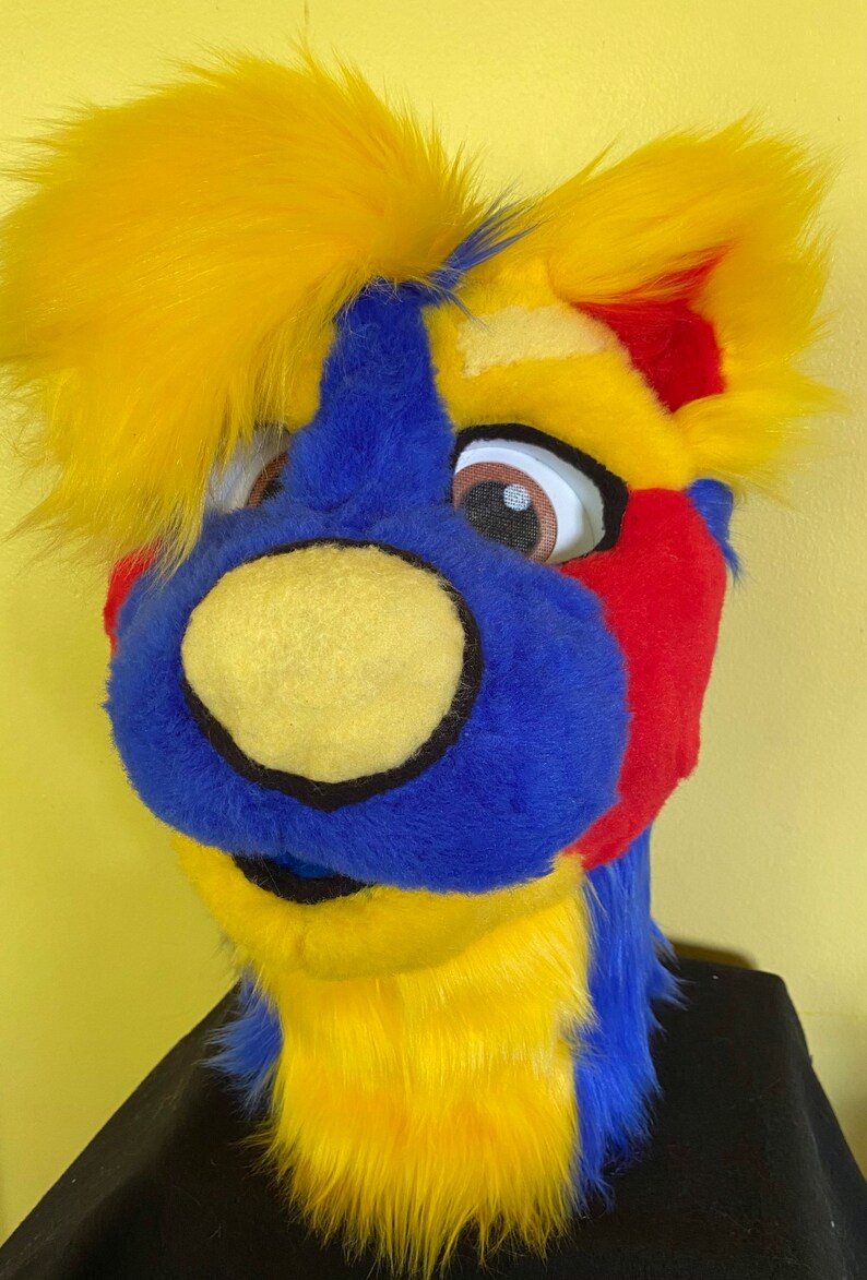 Premade Colourful Otter Fursuit Head Furry Fandom Costume - Etsy