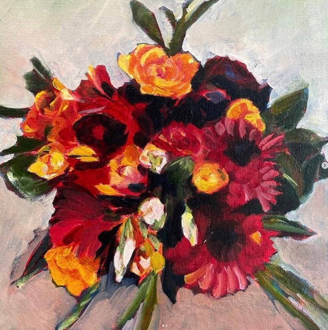 Wedding Gift, Original Custom Commissioned Oil Painting, Wedding ...