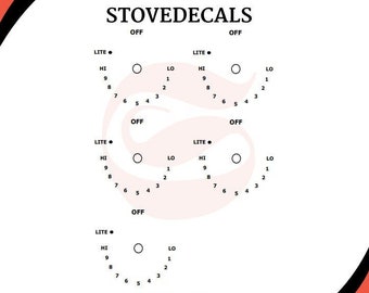 Ge Replacement Oven Decals - Etsy