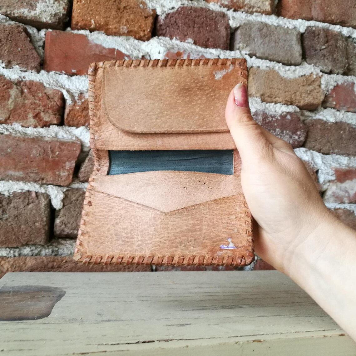 Hand Made Wallet / Genuine Leather Wallet / Leather Wallet / - Etsy