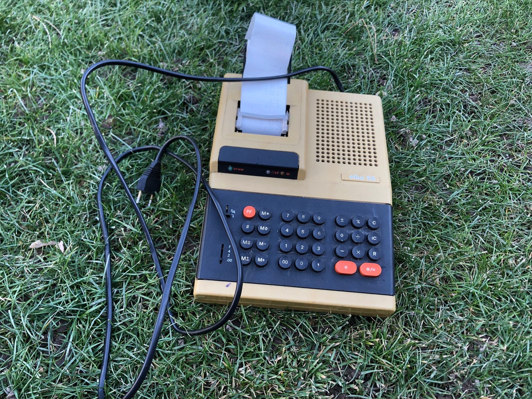 ELKA 55 Electric Calculator / Office Assistant /vintage Digital ...