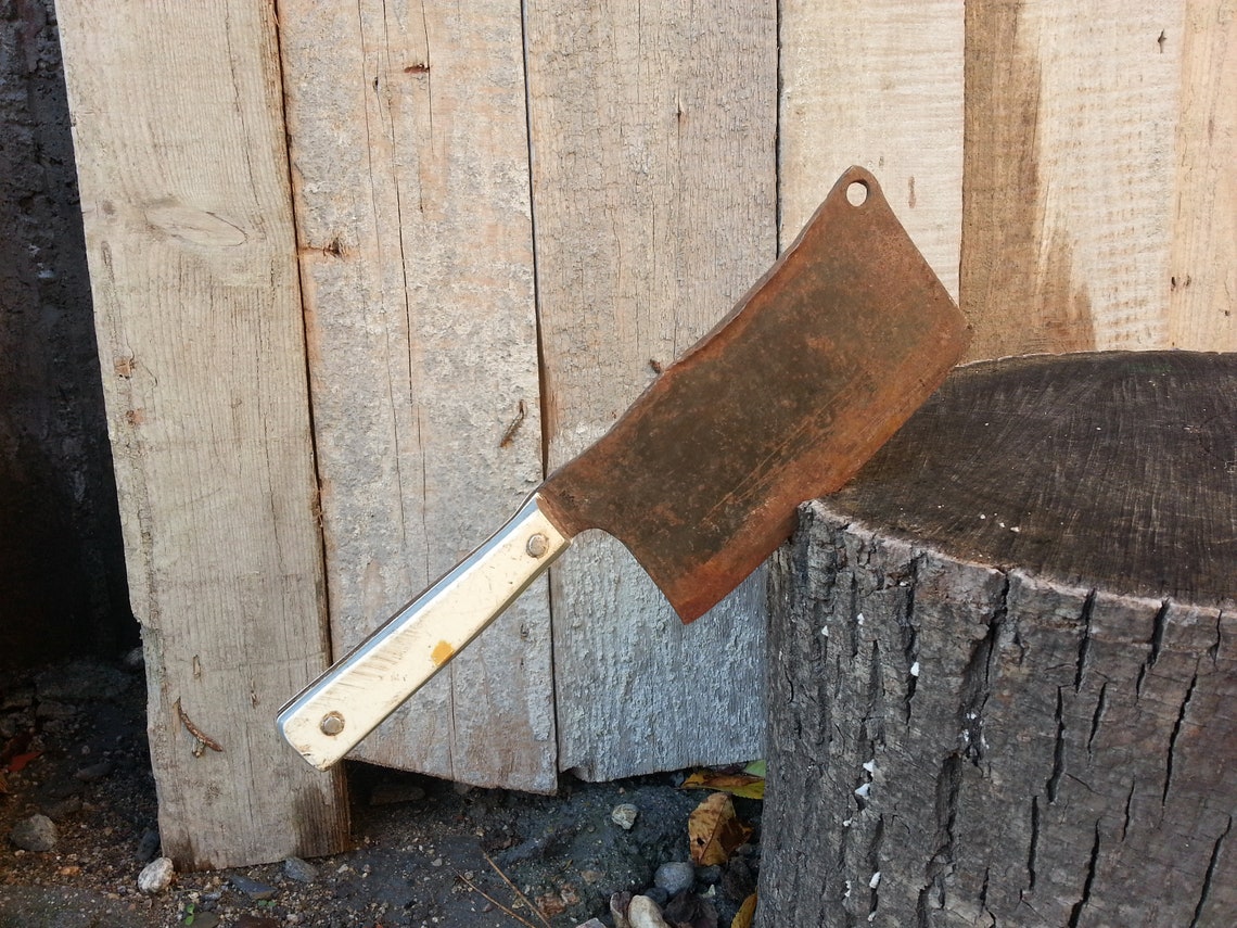 Vintage cleaver / Meat cleaver / Meat knife / Big knife / | Etsy