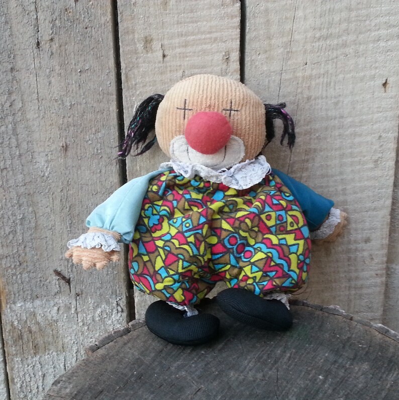 An Old Rag Doll / Handmade Doll /circus Clown /clown Toy / - Etsy