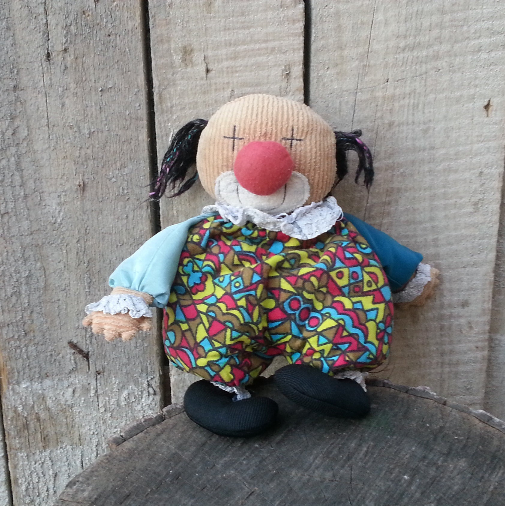 An Old Rag Doll / Handmade Doll /circus Clown /clown Toy / - Etsy