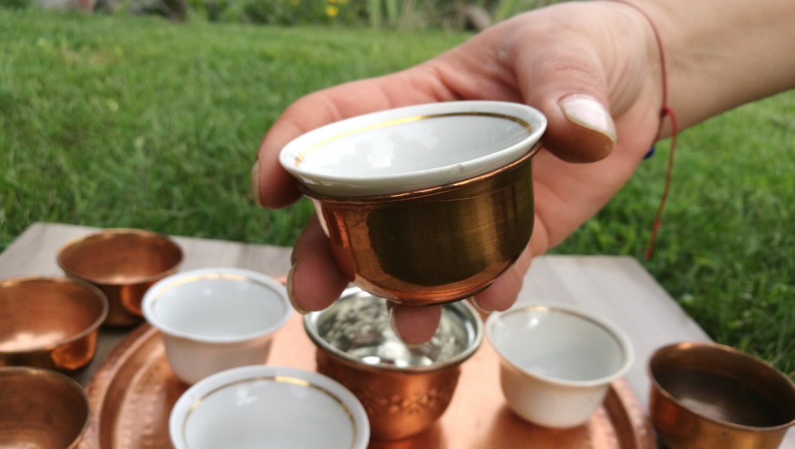 Copper Tea Set /copper Coffee Set for 6 People /vintage Copper - Etsy