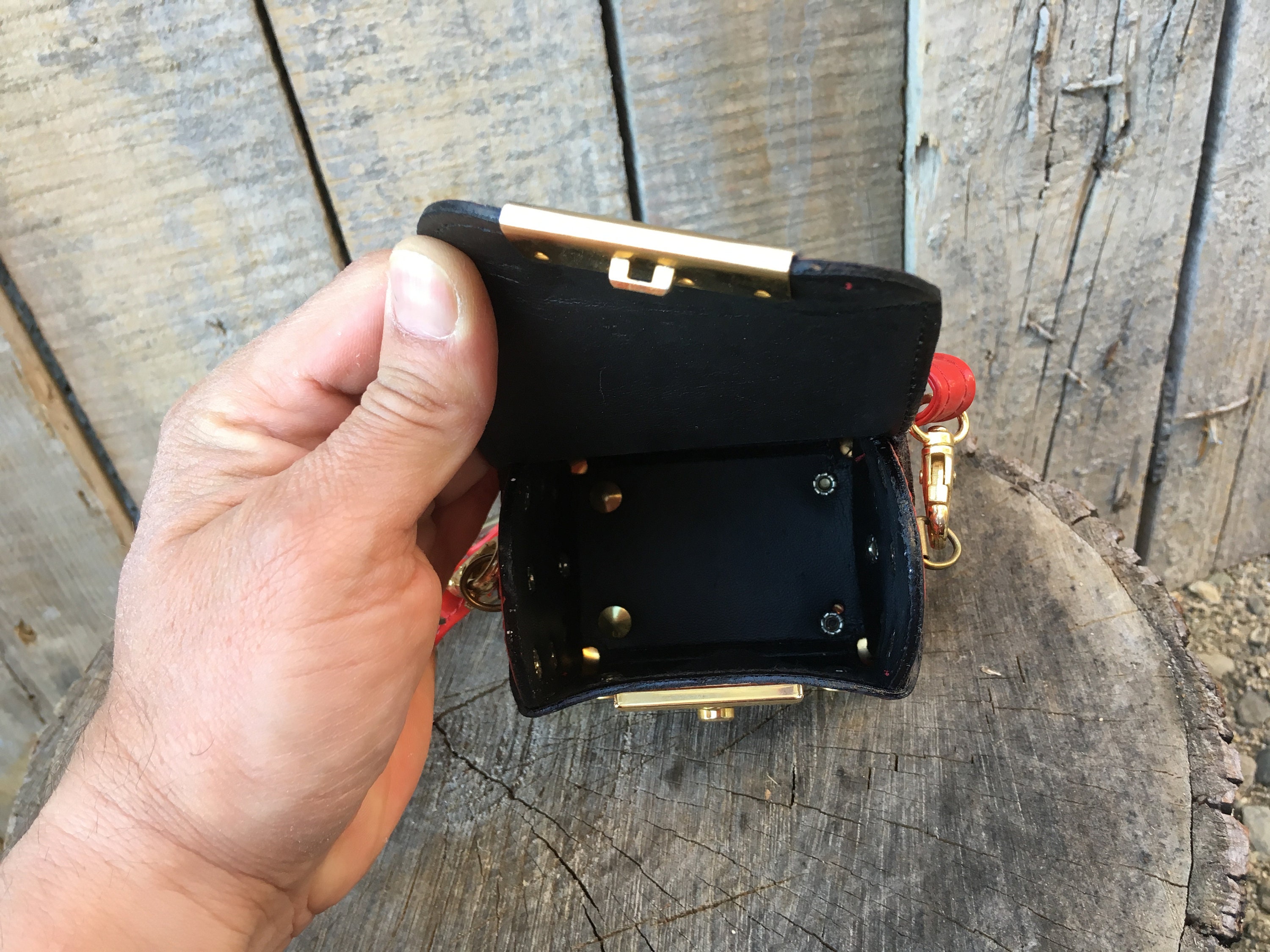 Red Leatherette Bag /leatheretter Bag /shoulder Bag /handmade - Etsy