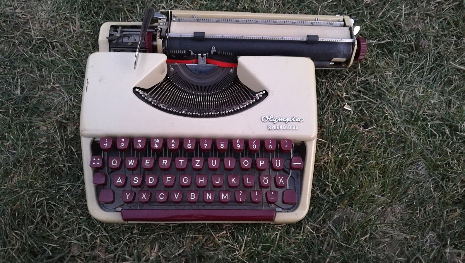 Writing Machine Olympia / German Typewriter Olympia / Home Decor ...