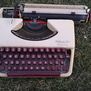 Writing Machine Olympia / German Typewriter Olympia / Home Decor ...