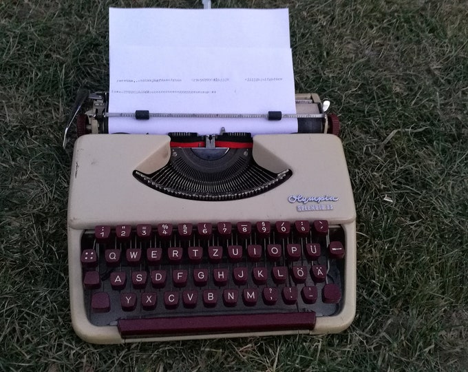 Writing Machine Olympia / German Typewriter Olympia / Home | Etsy
