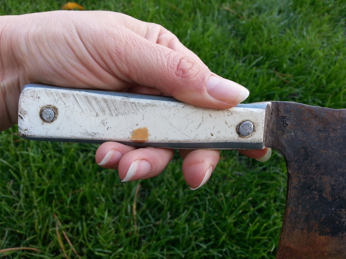 Vintage cleaver / Meat cleaver / Meat knife / Big knife / | Etsy