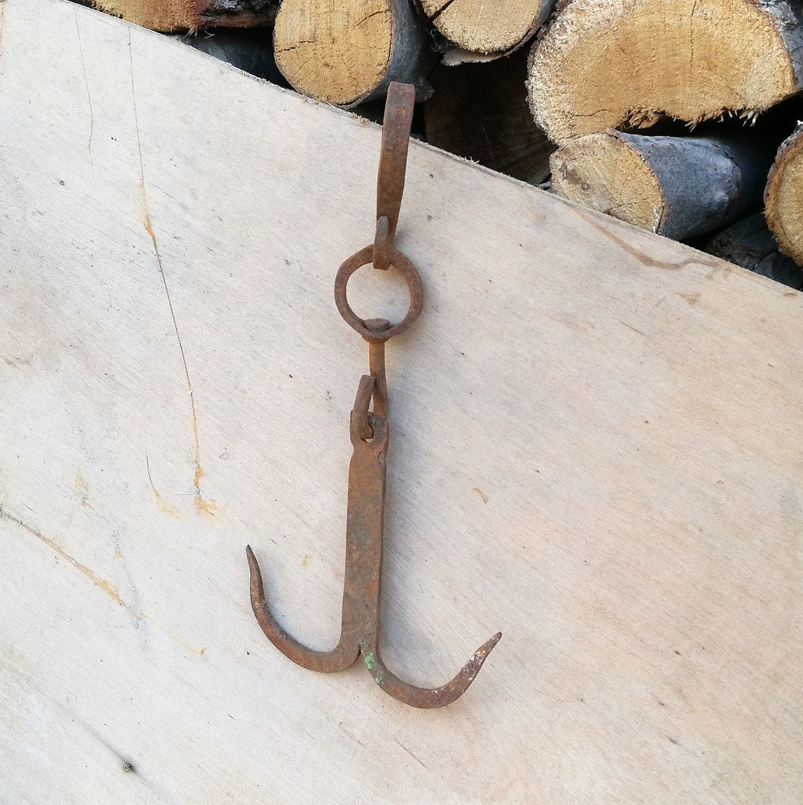 Hand Forged Hook / Iron Hook / Antique Hook / Wrought Iron | Etsy