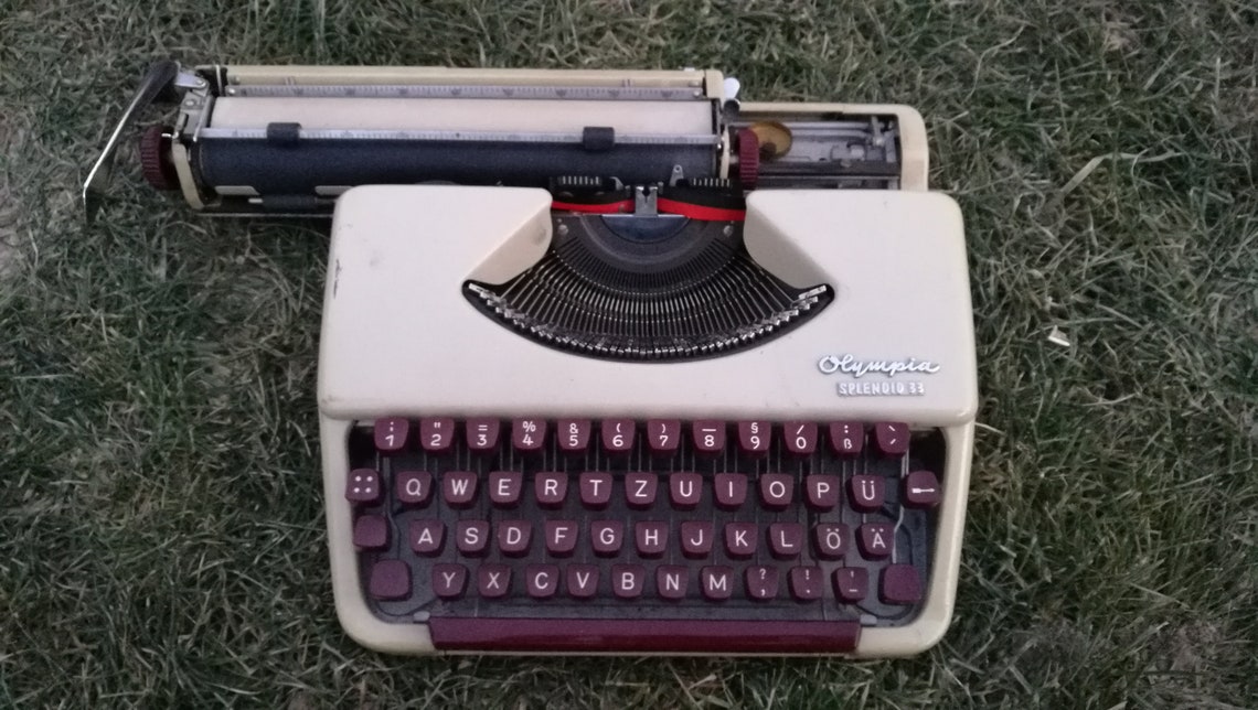Writing Machine Olympia / German Typewriter Olympia / Home - Etsy