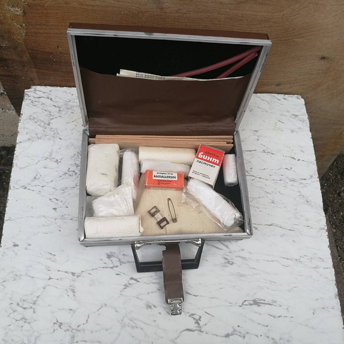First Aid Kit / Distressed Medical Suitcase / Emergency - Etsy