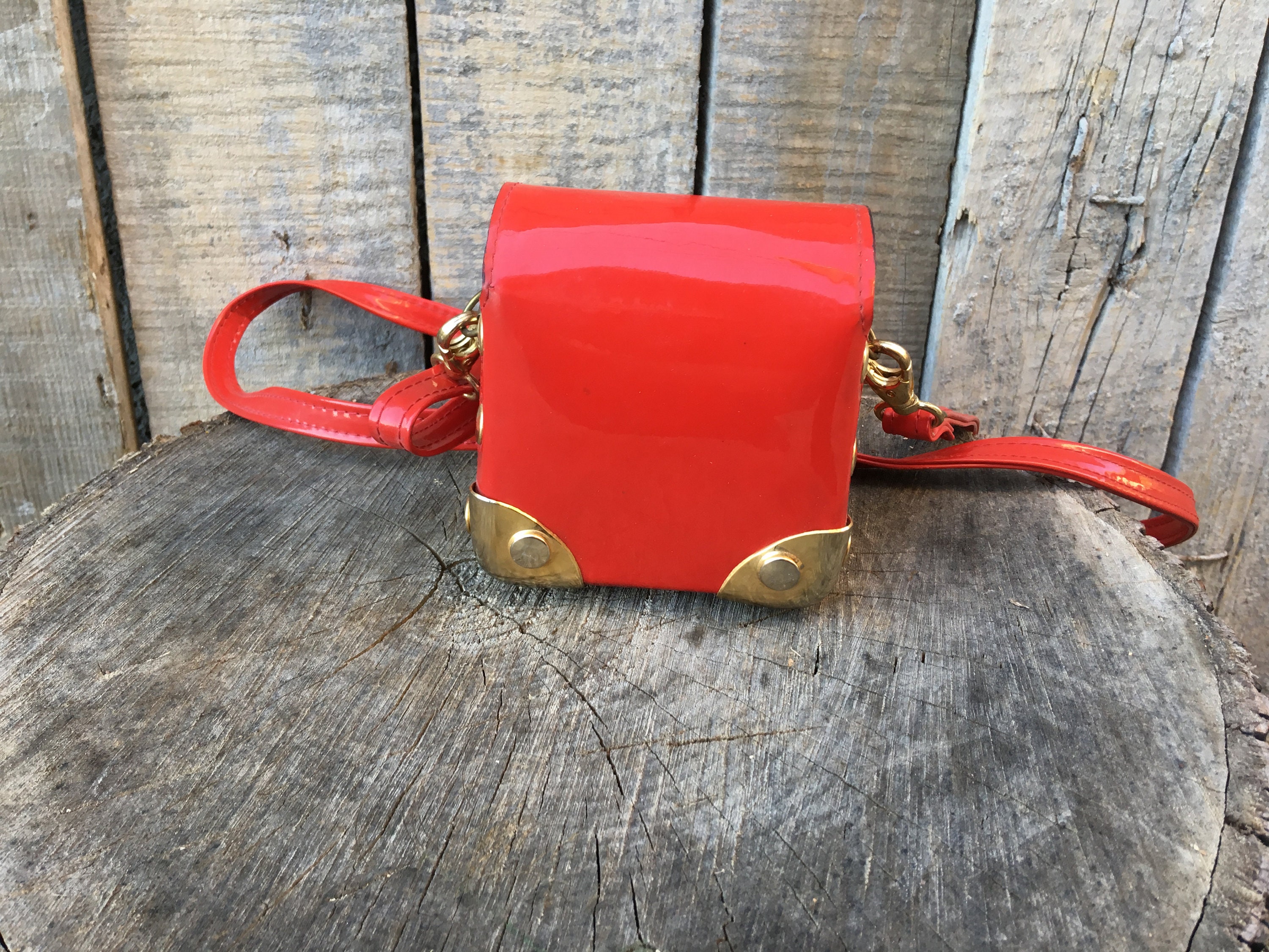 Red Leatherette Bag /leatheretter Bag /shoulder Bag /handmade - Etsy