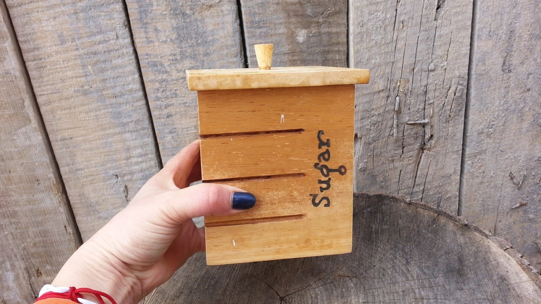 Sugar Box / Storage Box / Vintage Box / Candy Box /old Box /kitchen ...