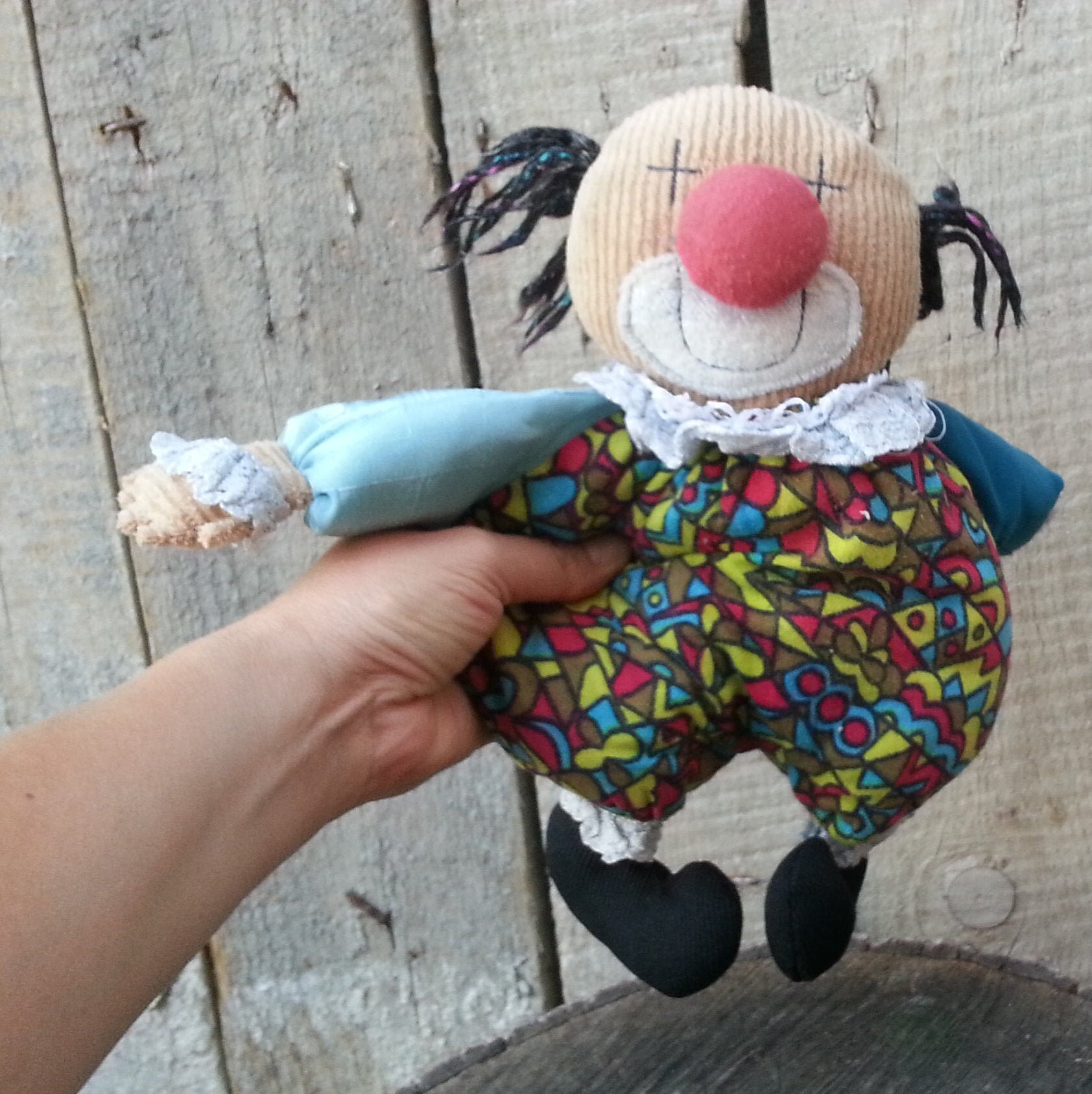 An Old Rag Doll / Handmade Doll /circus Clown /clown Toy / - Etsy
