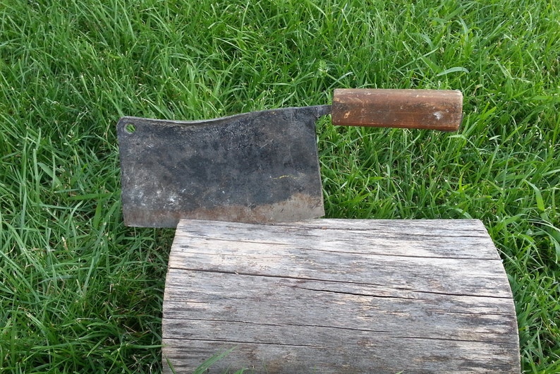 Saber for Cutting / Big Knife / Vintage Big Cleaver / Antique Meat ...