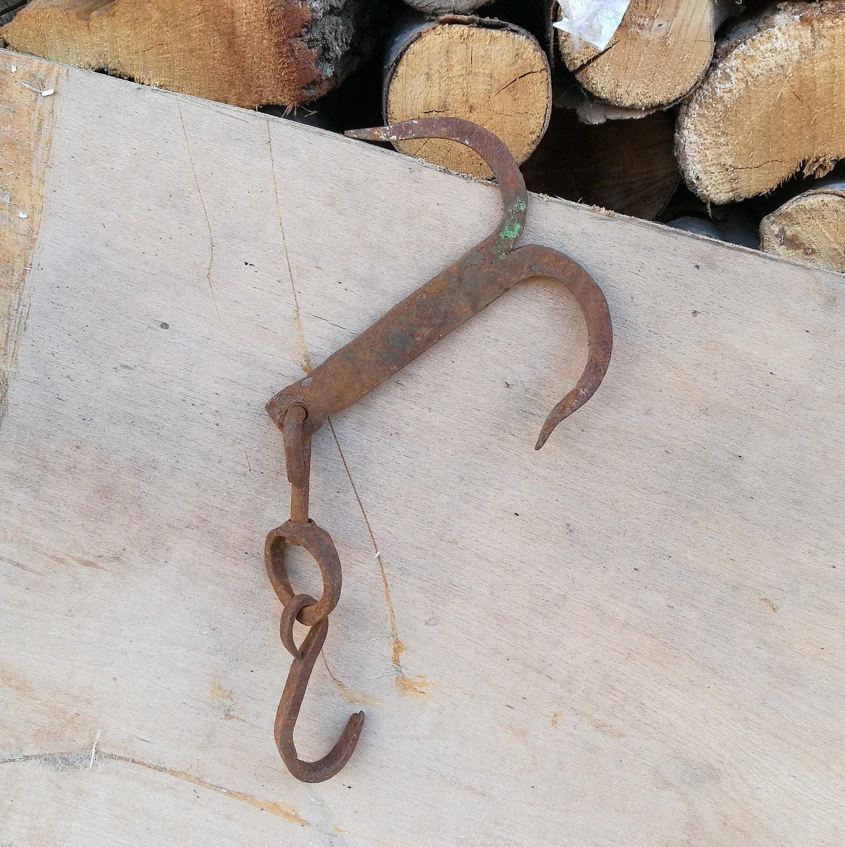 Hand Forged Hook / Iron Hook / Antique Hook / Wrought Iron - Etsy