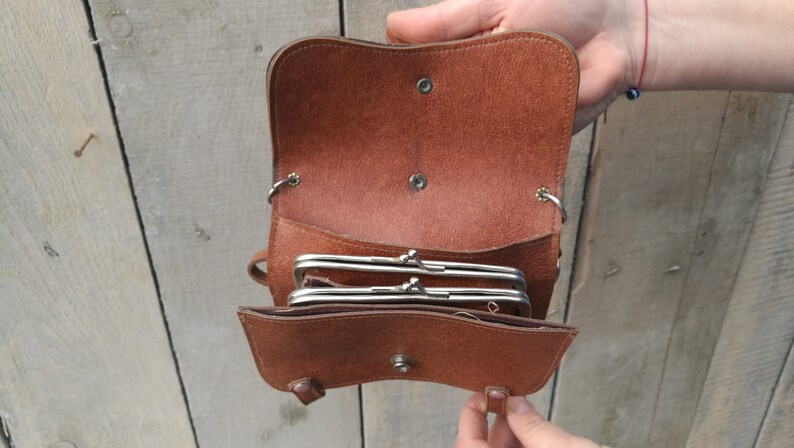 Brown Leatherette Bag /leatheretter Bag /shoulder Bag - Etsy